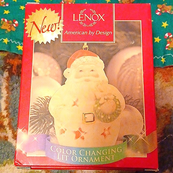 Lenox | Holiday | Lenox Colorchanging Light Up Santa Ornament From ...